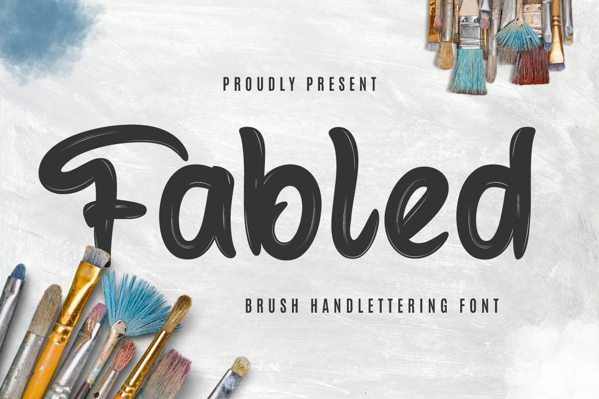 Fabled - Brush Handwritten Font - Productype