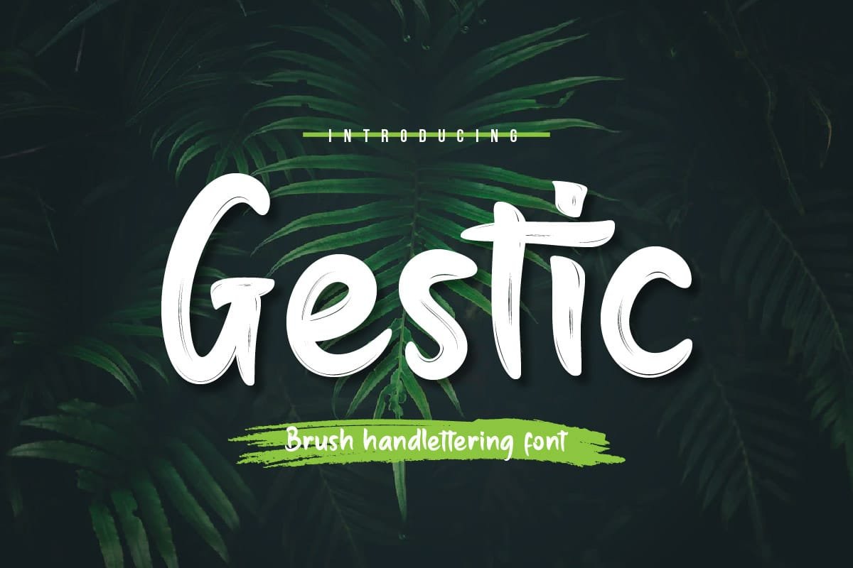 Gestic - Brush Handwritten Font - Productype