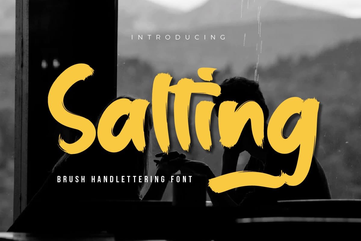 Salting - Brush Handwritten Font - Productype