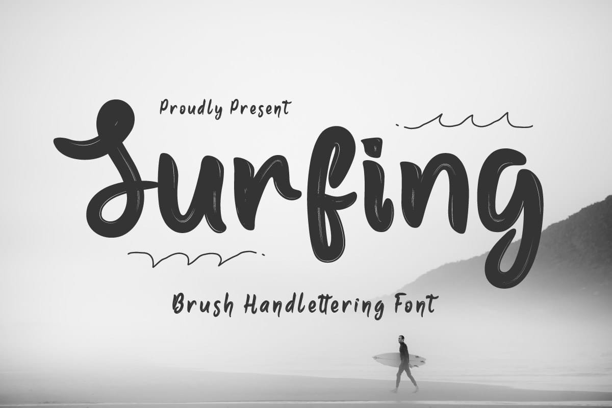 Surfing - Brush Handwritten Font - Productype