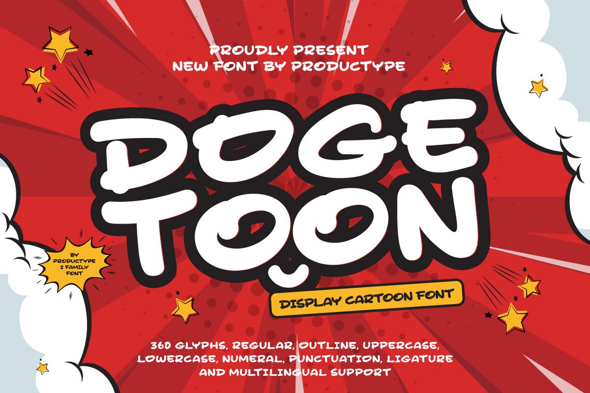 Doge Toon - Display Cartoon Font - Productype