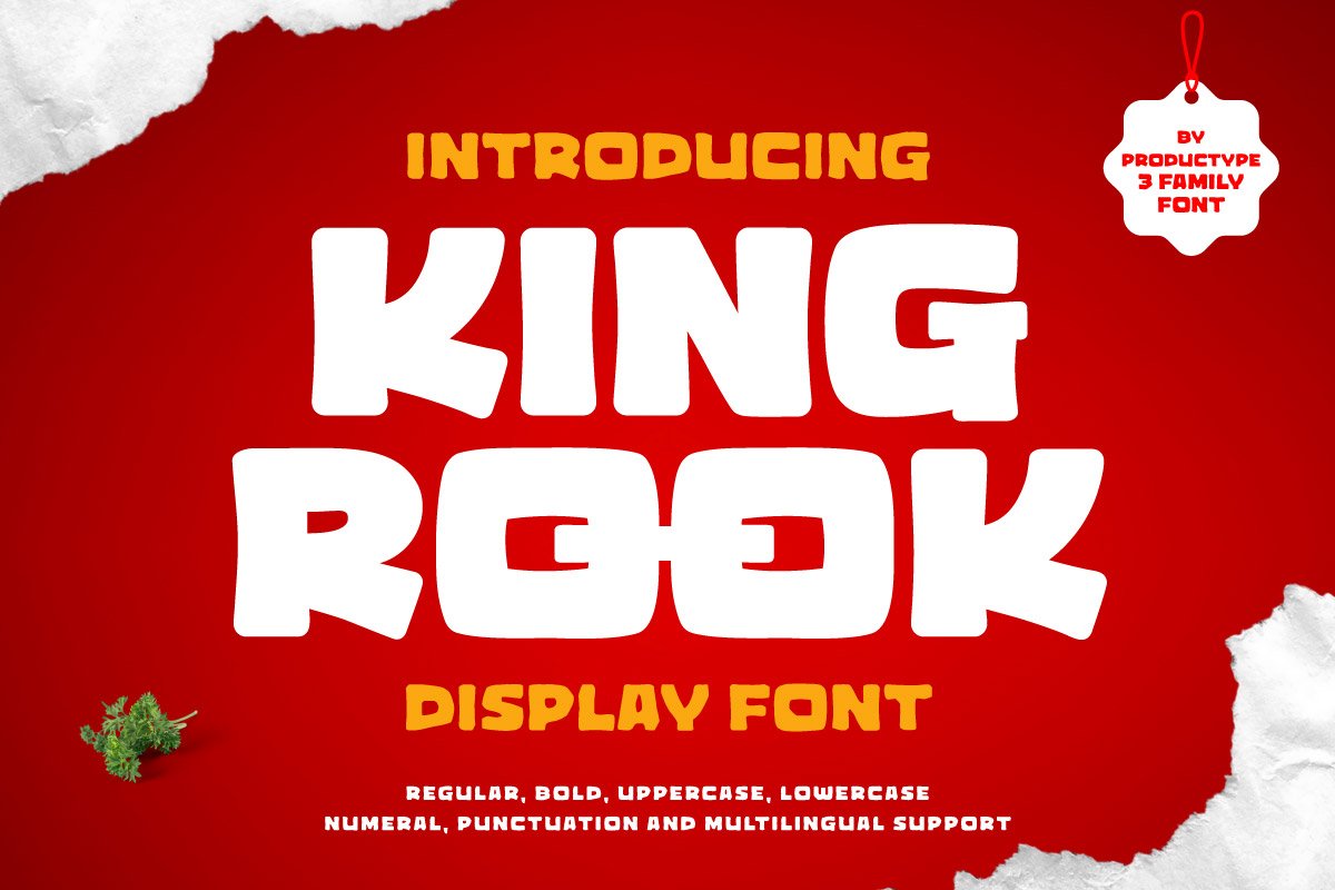 King Rook - Display Food Font - Productype